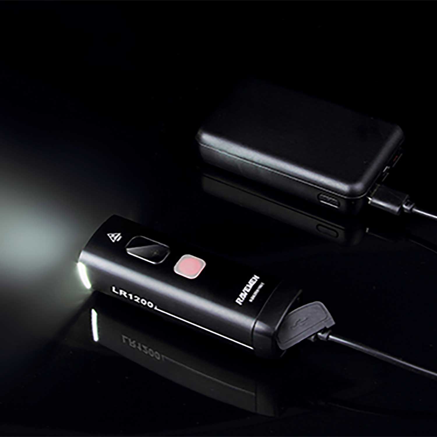 Ravemen LR1200 USB Rechargeable Curved Lens Front Light | Merlin Cycles