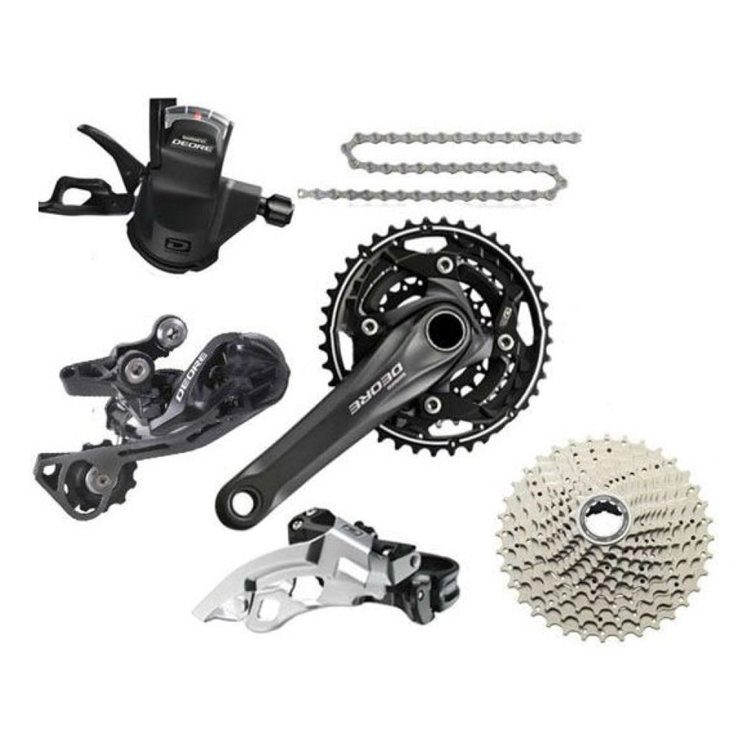 Shimano Deore M615 Double Transmission Groupset | Edgeverse