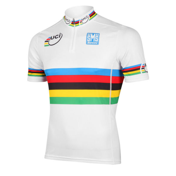 Santini UCI World Champion Belgium 2025 Short Sleeve Jersey Blue Xs Man