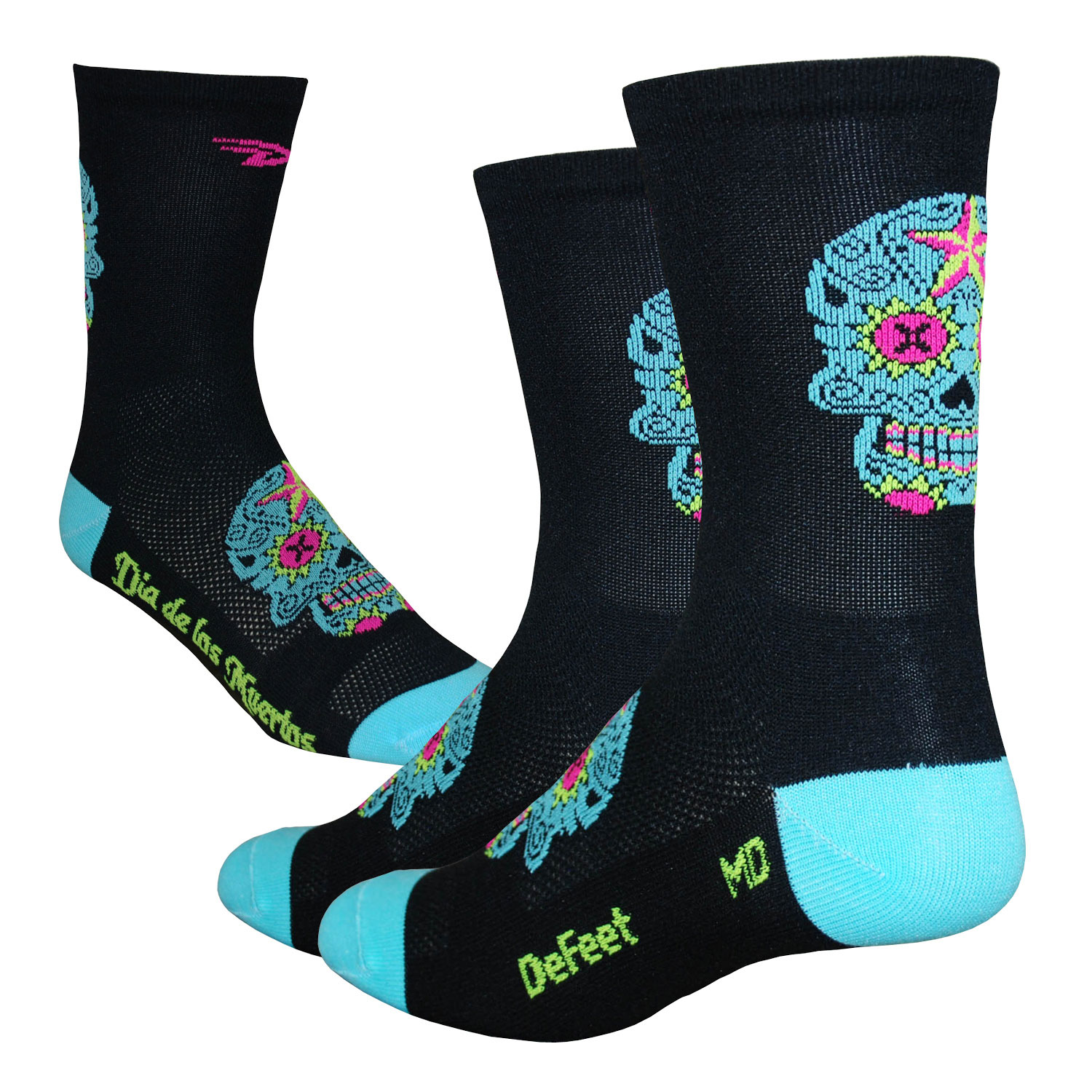 Defeet Aireator 5" Sugarskull Socks | Merlin Cycles