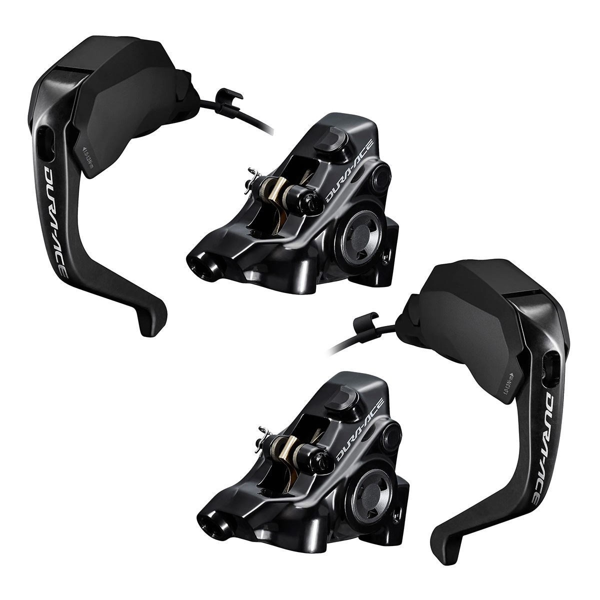 Shimano Dura Ace R9180 Di2 Hydraulic Disc TT Levers & R9270 Flat Mount ...