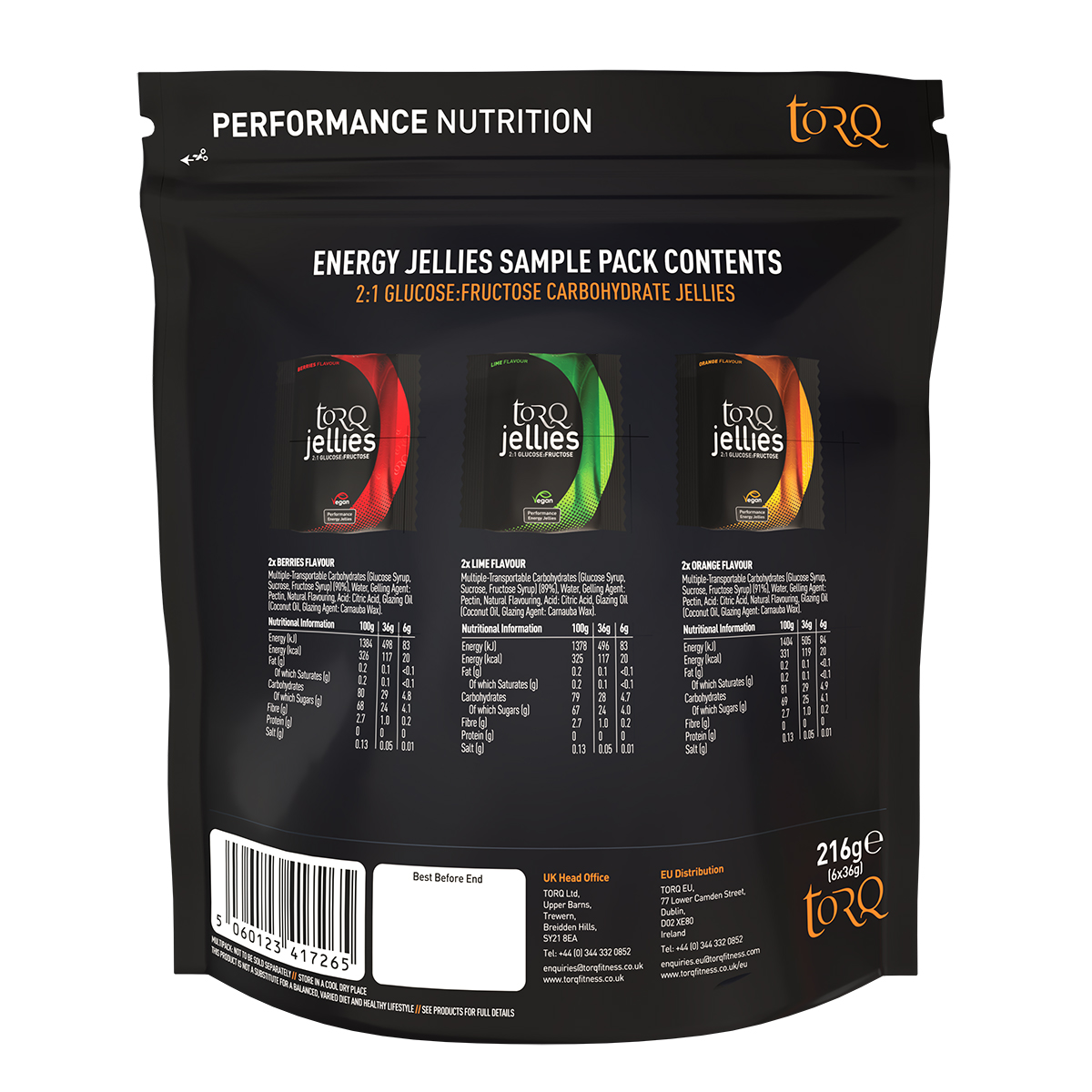 Torq Nutrition Jellies Sample Pack