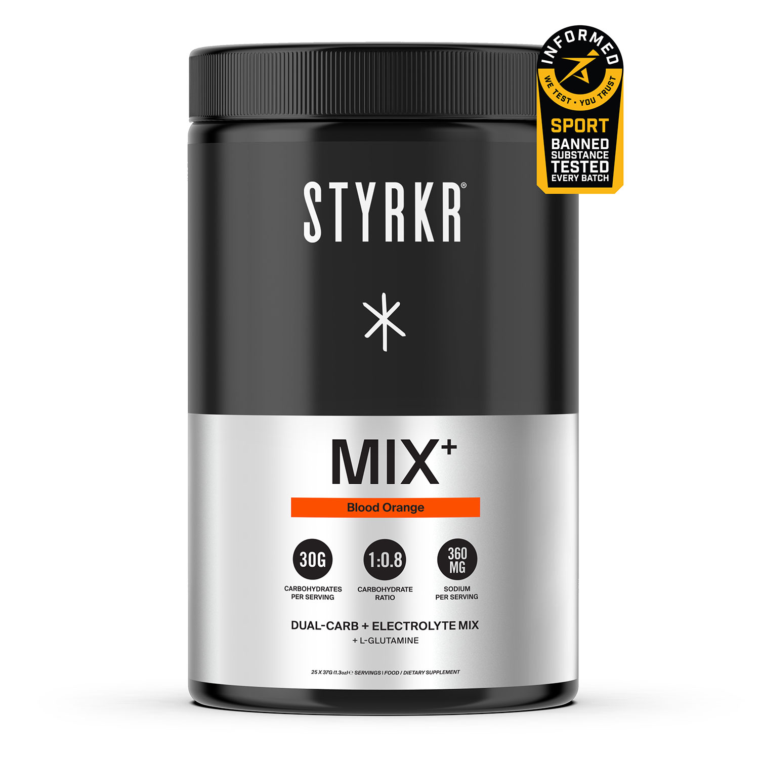 Styrkr MIX+ Dual Carb & Electrolyte Mix - 25 Servings | Merlin Cycles