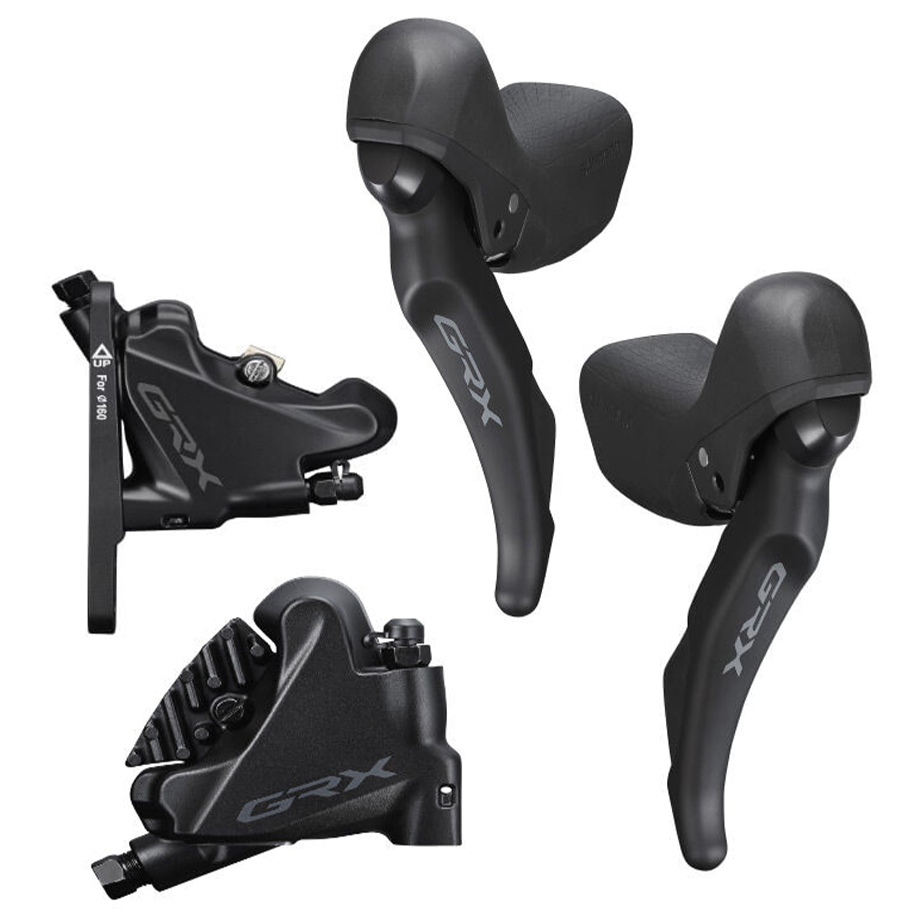 Shimano GRX RX600 Disc Brake STI's & RX410 Flat Mount Calipers - 2x11 Speed