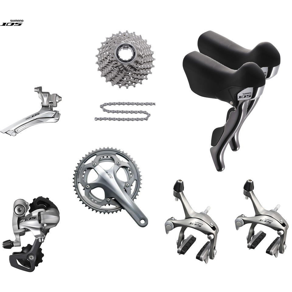 Shimano 105 5700 Groupset – Silver | Chatterbox