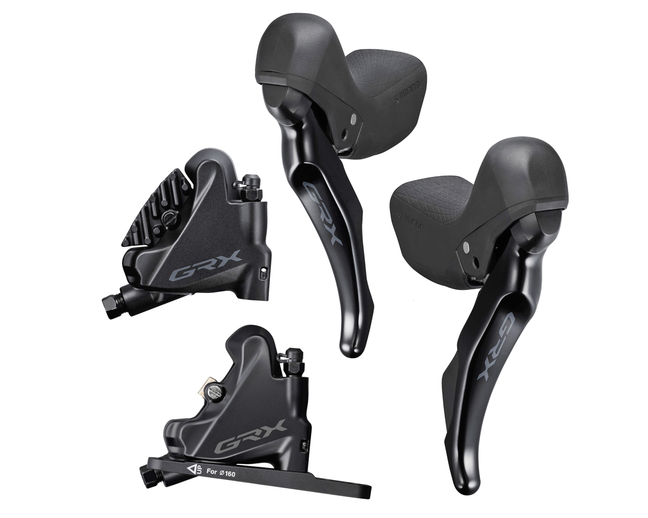 Shimano GRX RX600 Disc Brake STI's & RX400 Flat Mount Calipers - 1x11 ...