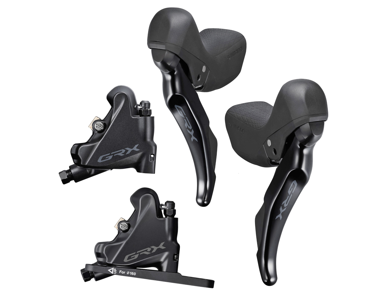 Shimano GRX RX600 Disc Brake STI's & RX400 Flat Mount Calipers - 2x11 ...