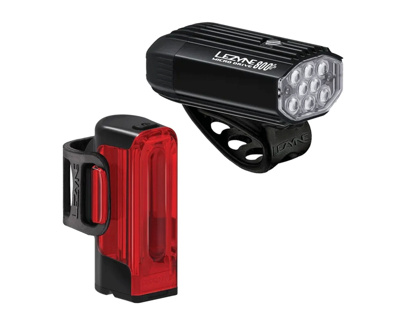 Lezyne Micro Drive 800+ Strip Drive 300+ LED Bike Light Pair | Merlin ...