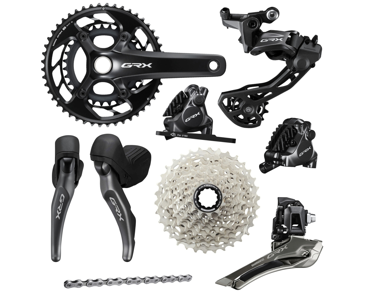 Shimano GRX RX820 Gravel Groupset - 2x12 Speed | Merlin Cycles