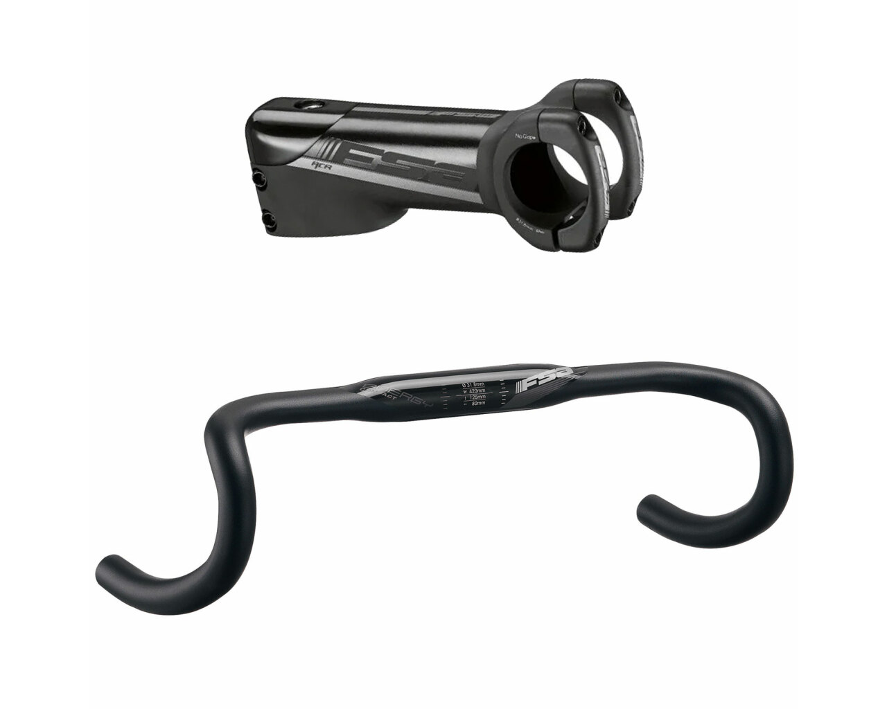 FSA Energy Compact Alloy Handlebar & FSA NS ACR Stem Bundle | Merlin Cycles