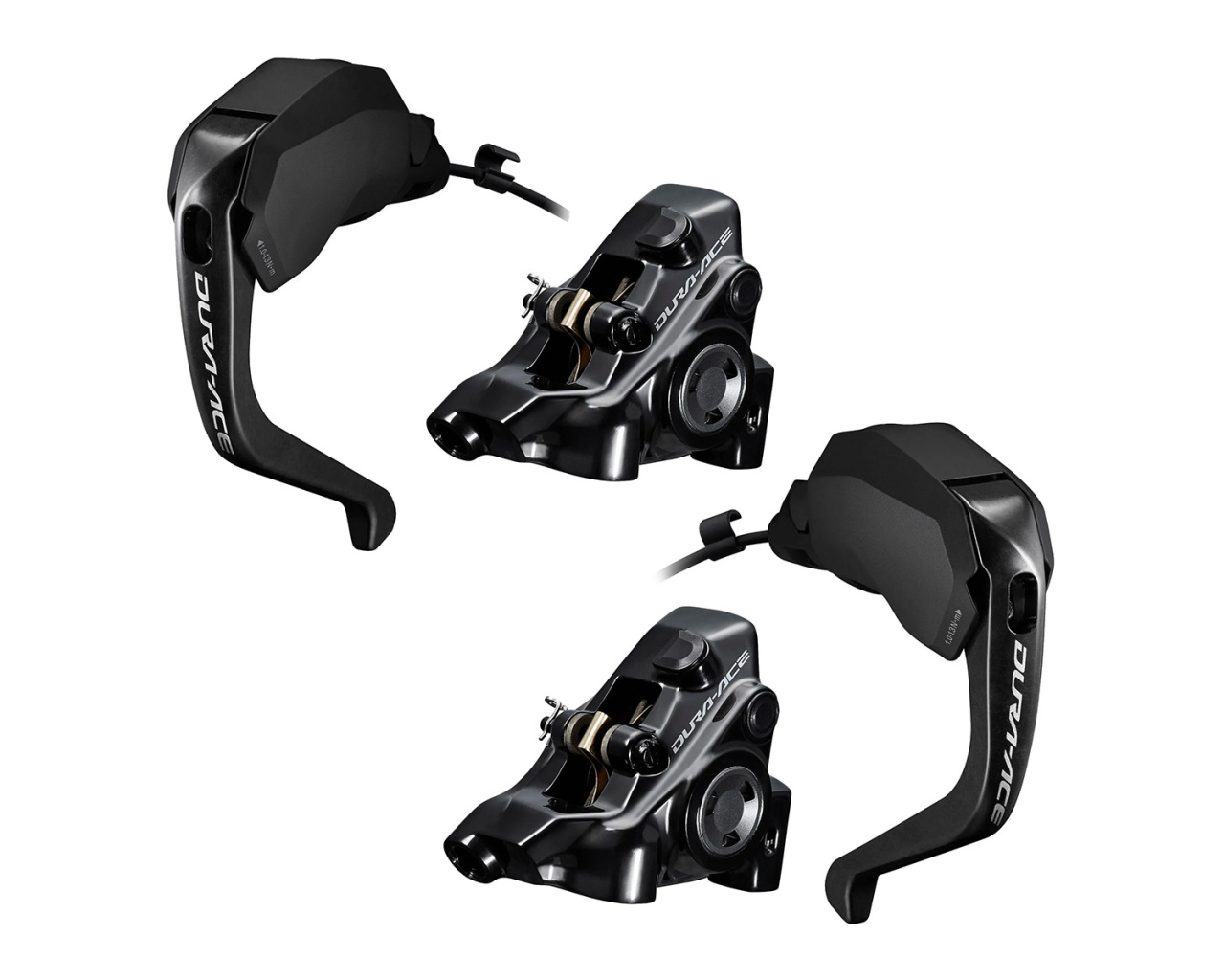 Shimano Dura Ace R9180 Di2 Hydraulic Disc TT Levers & R9270 Flat Mount ...