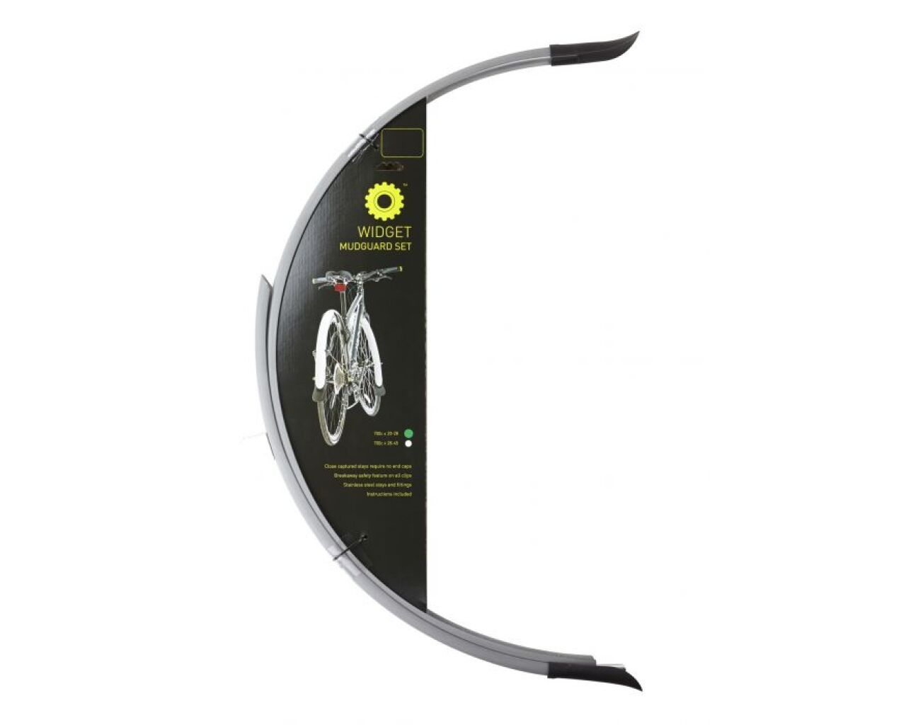 Widget Low Profile Fully Reflective Mudguard Set - 700c | Merlin Cycles
