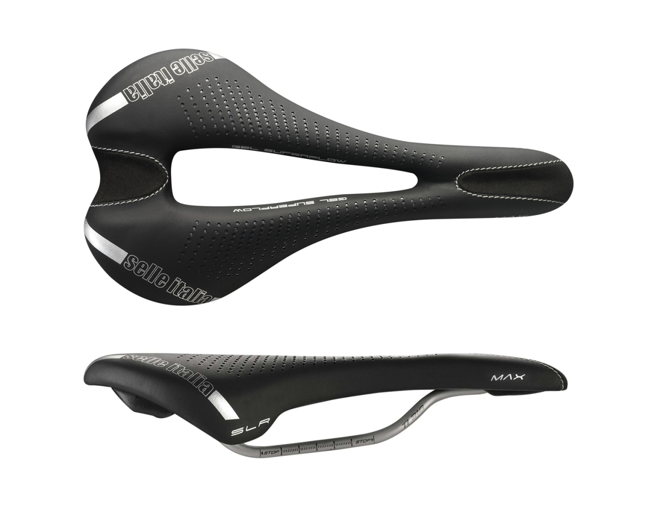 Selle Italia Max SLR Gel TI316 Superflow Road Saddle | Merlin Cycles