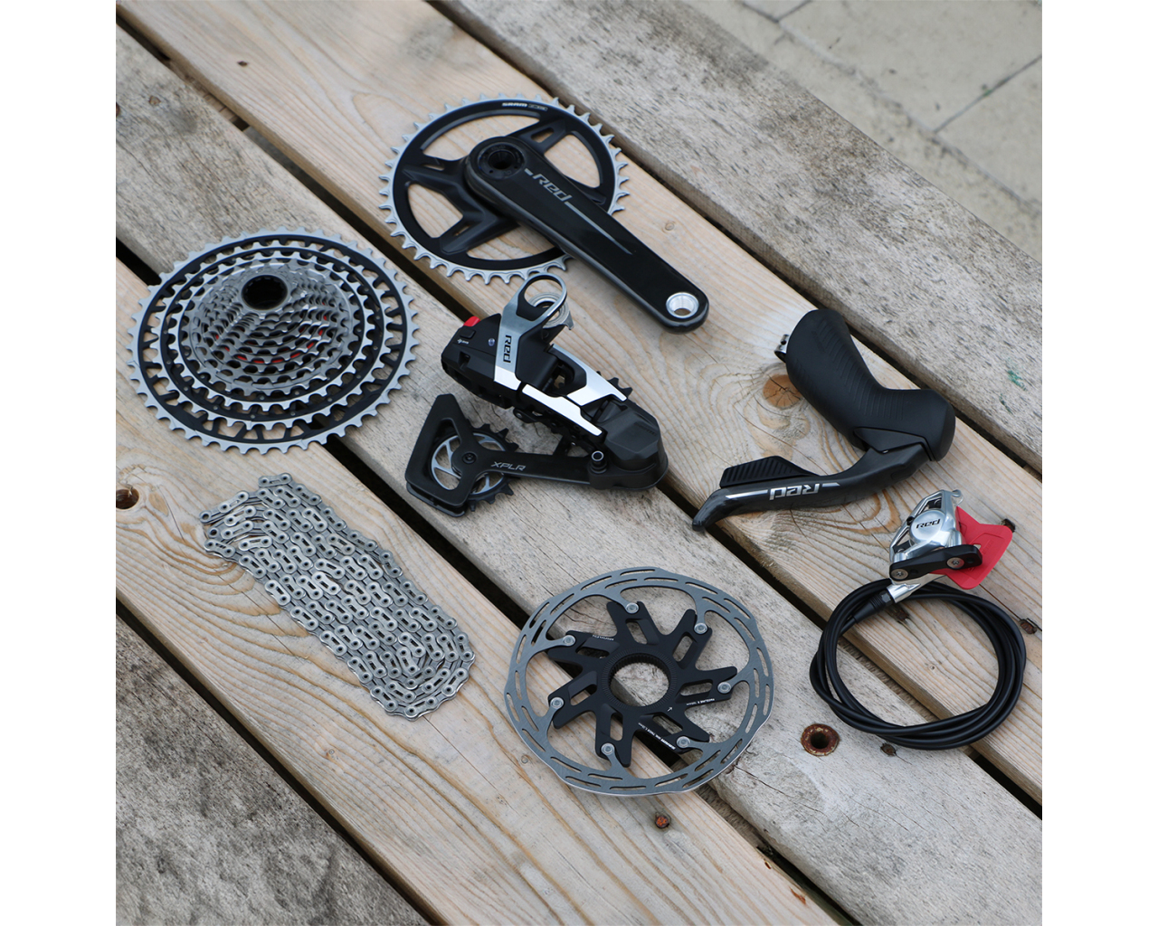Sram Red XPLR AXS Electronic Wireless Groupset - 13 Speed | Merlin Cycles