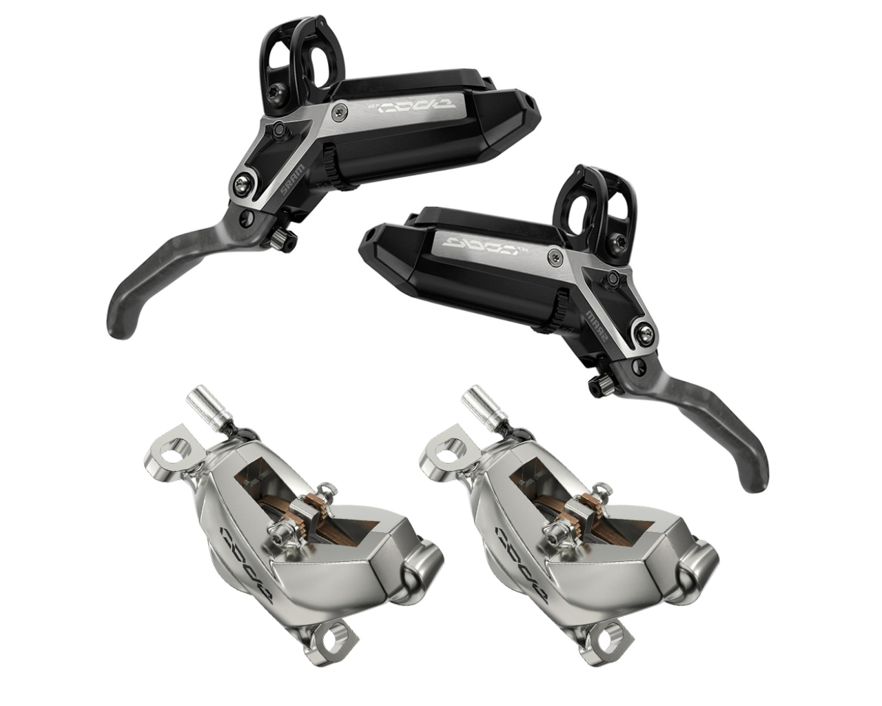 Sram Code Ultimate Stealth Front And Rear Disc Brake Set