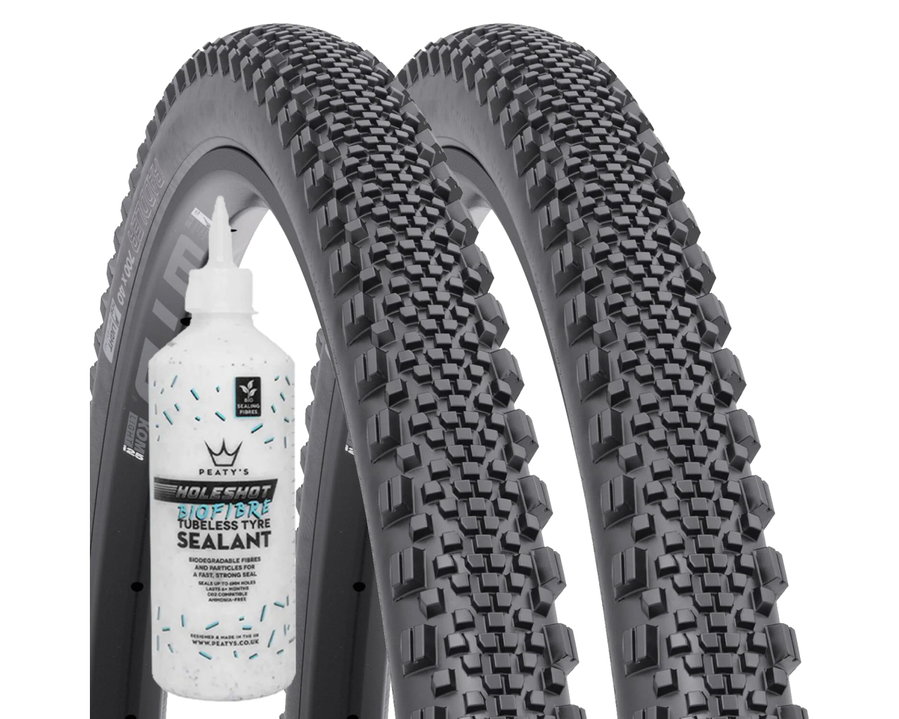 WTB Raddler TCS Light/Fast Dual DNA Gravel Tyres With Peatys Holeshot ...