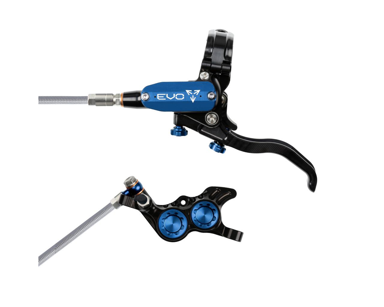 Hope Tech 4 Evo GR4 Braided Disc Brake - Black / Colours | Merlin Cycles