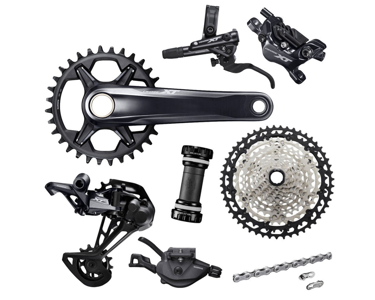 Shimano XT M8100 1x12 Disc Brake Groupset | Merlin Cycles