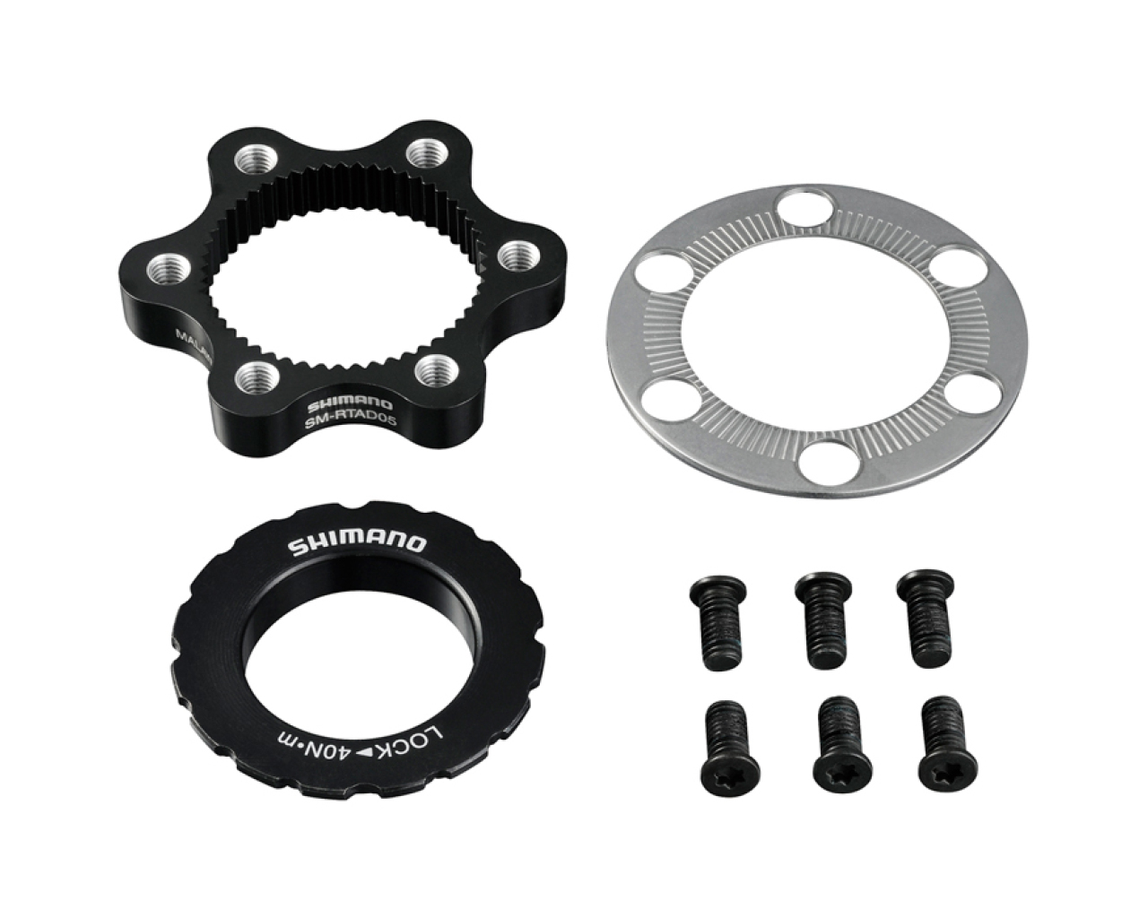 Shimano Disc (SM-RTAD05) Rotor Centre-lock hub to 6-Bolt Adaptor ...