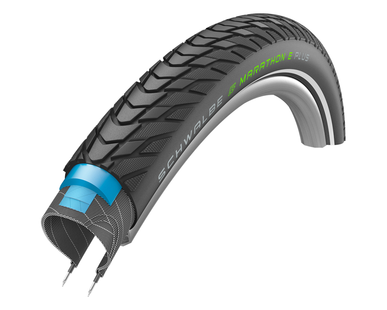 Schwalbe Marathon E-Plus Addix-E Performance Smart DualGuard Wired Road ...