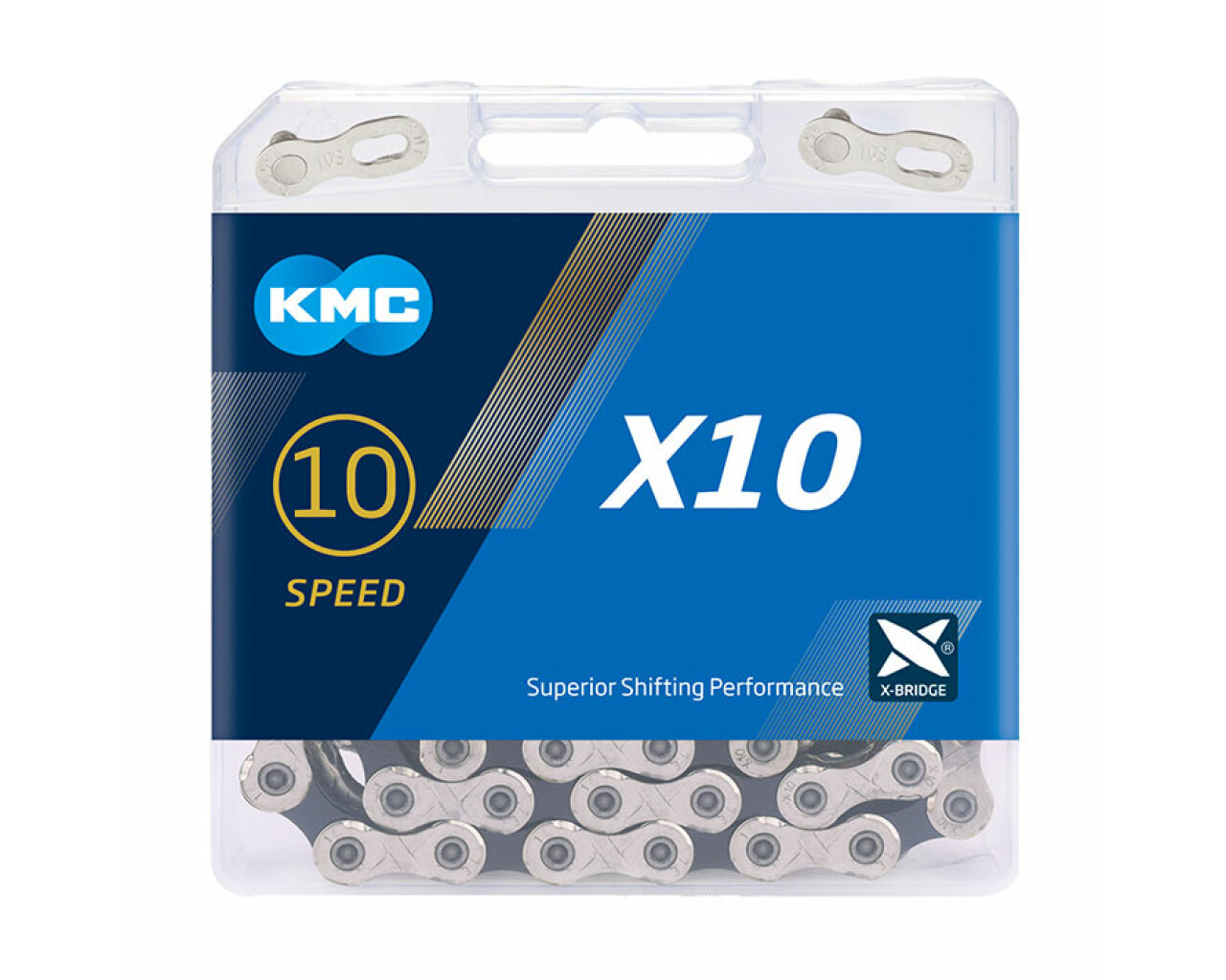 KMC X10 Silver/Black Chain - 10 Speed | Merlin Cycles