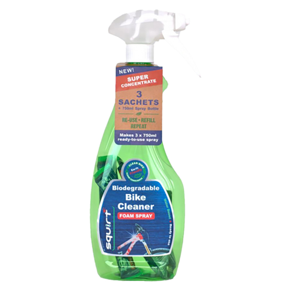 Squirt Bike Cleaner 750ml Spray with x3 Sachet | Merlin Cycles