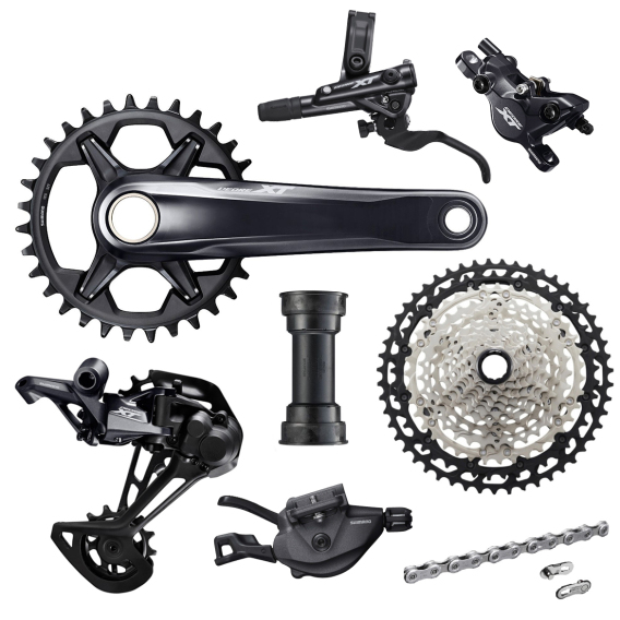 Shimano XT M8100 1x12 Complete Disc Brake Groupset | Merlin Cycles