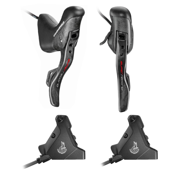 Campagnolo Super Record EPS Disc Brake Set With Flat Mount Calipers - 12 Speed | Merlin Cycles