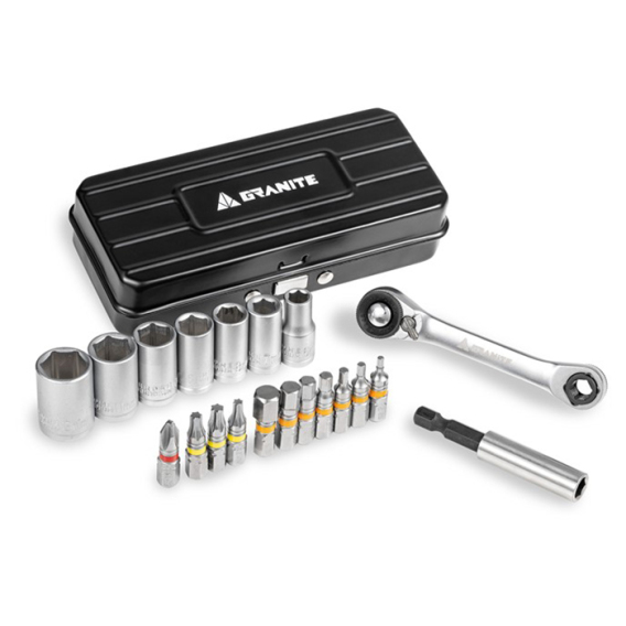 Granite Duet Hex Bit & Socket Ratchet | Merlin Cycles