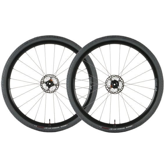 DT Swiss Gravel LN Disc Wheelset With Tyres And Rotors - 700c
